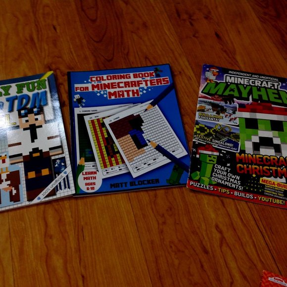Toys | Dan Tdm Pixil Activity Book Minecrafter Math Coloring Book ...